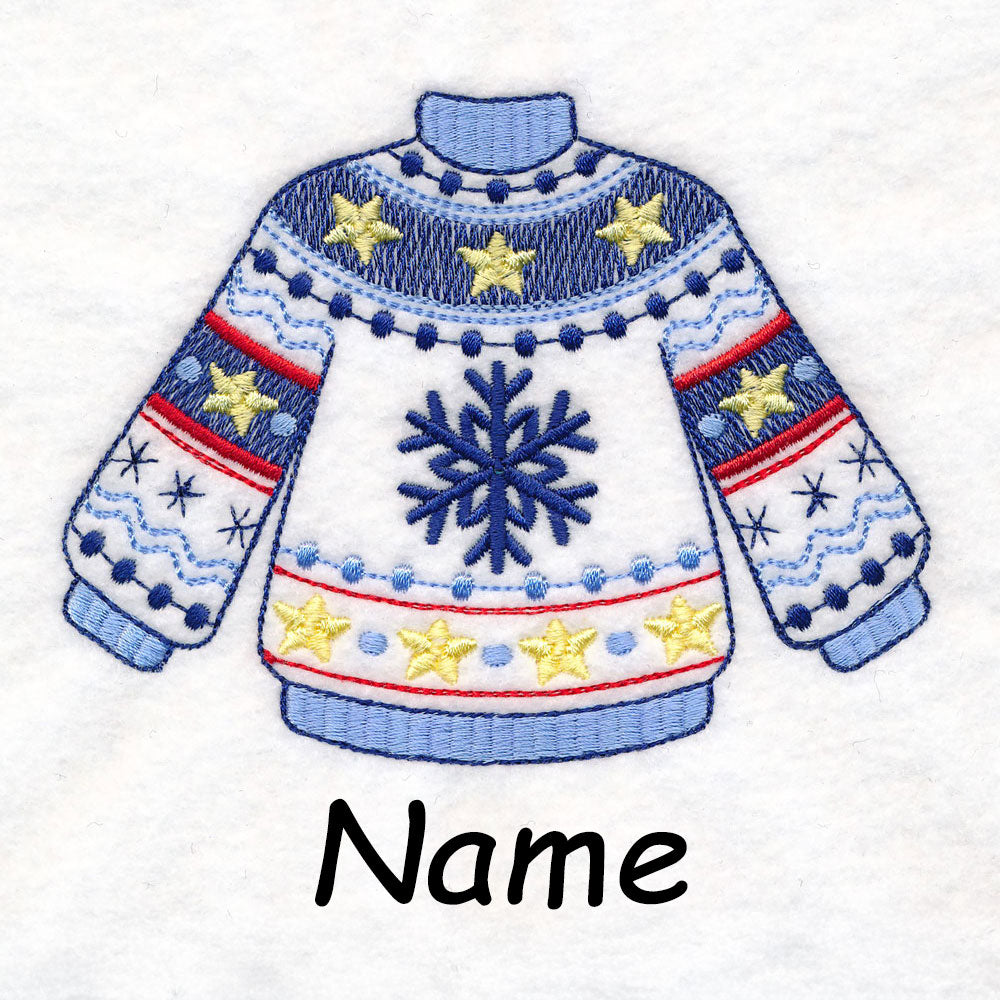 Holiday Snowflake Sweater – Embroidery Library
