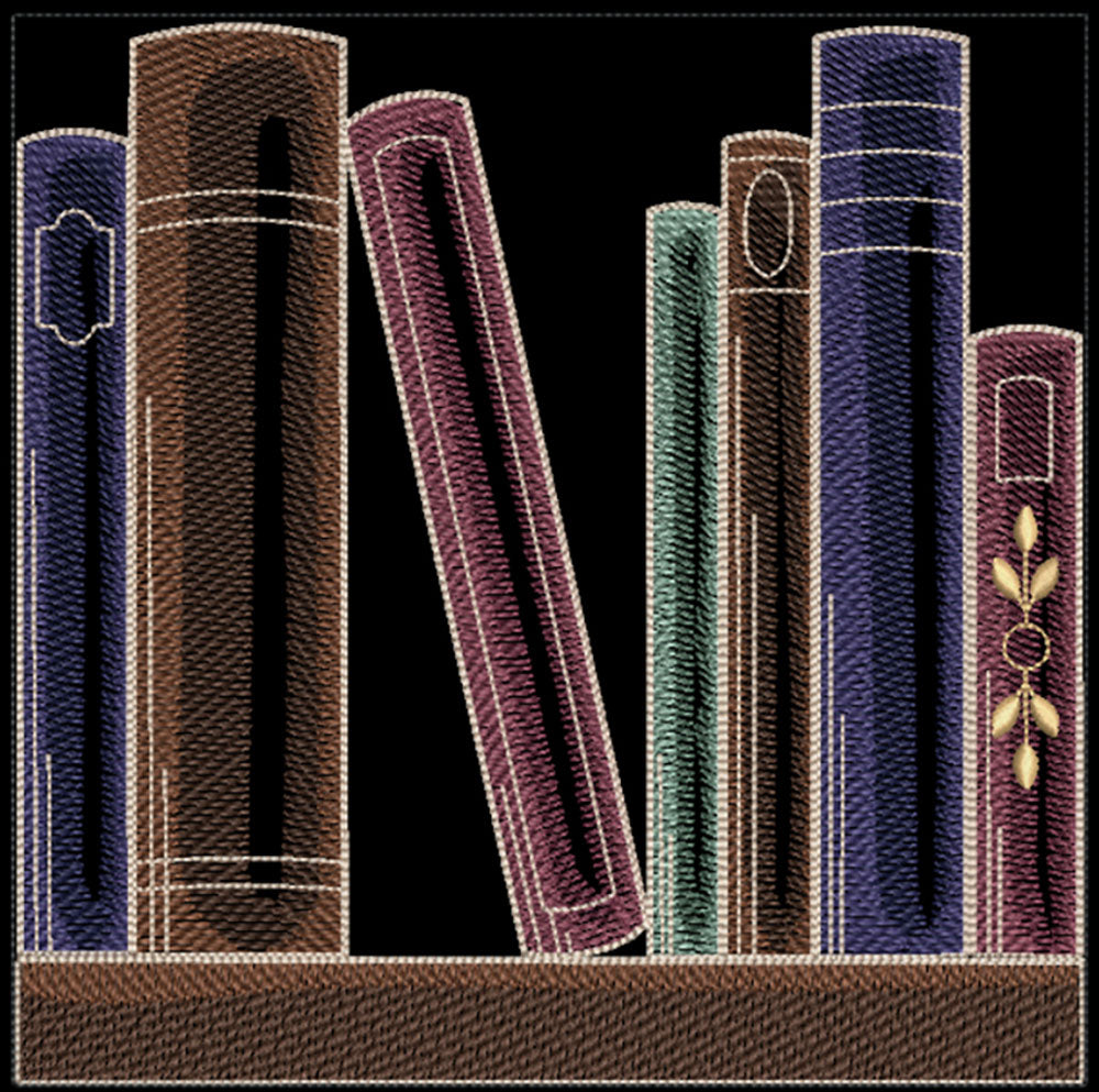 Build a Crafty Bookshelf Quilt - 7 Book Row – Embroidery Library