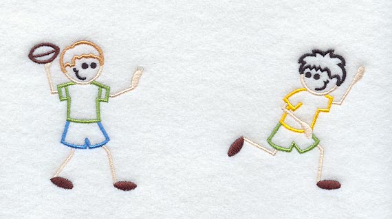 Stick Figure Football – Embroidery Library