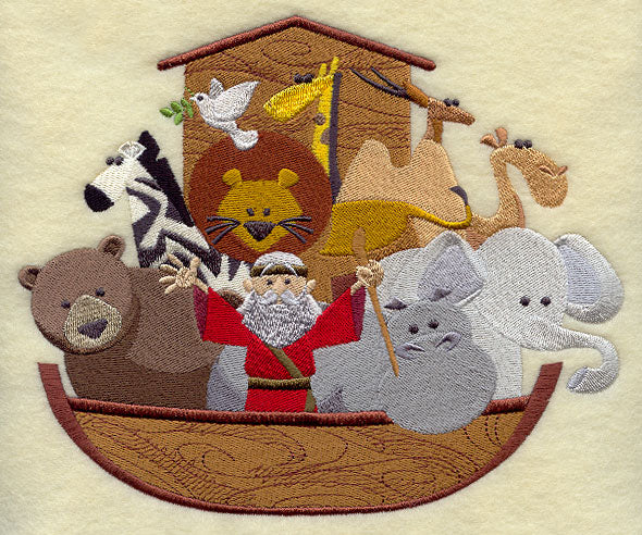 Noah's Ark with Noah and Animals – Embroidery Library