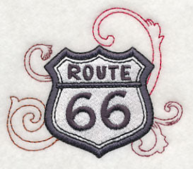 Wild Side Route 66 Sign – Embroidery Library