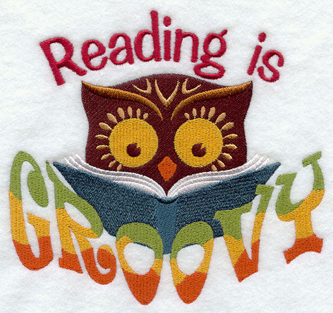 Reading Is Groovy – Embroidery Library