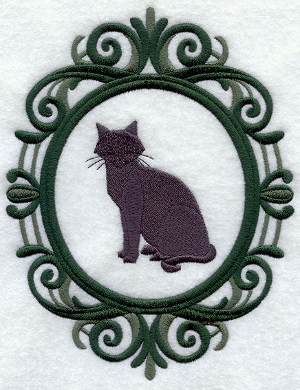 Creepy Cameo Cat – Embroidery Library