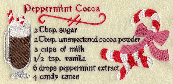 Peppermint Cocoa Recipe – Embroidery Library