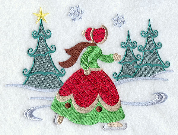 Christmas Carol - Ice Skating – Embroidery Library