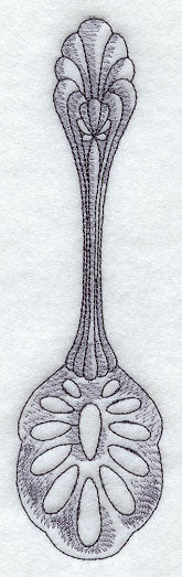 Antique Slotted Spoon – Embroidery Library