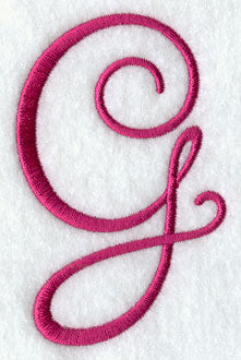 Fancy Flourish Capital Letter G - 4 Inch – Embroidery Library