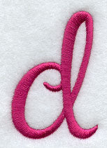 Fancy Flourish Lower Case d - 4 Inch – Embroidery Library
