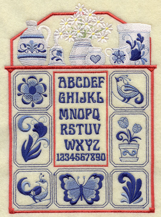 Delft Blue Sampler – Embroidery Library