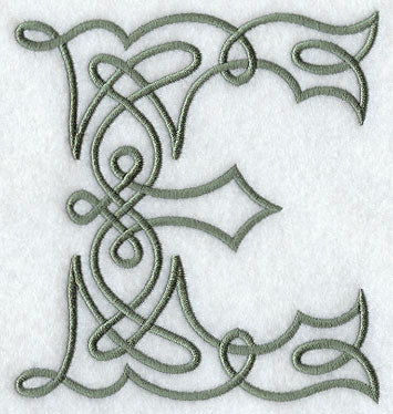 Celtic Knotwork Letter E - 5 Inch – Embroidery Library