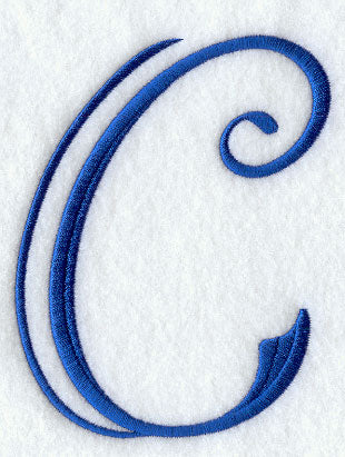 Formal Affair Capital Letter C - 5 Inch – Embroidery Library