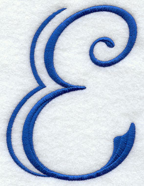 Formal Affair Capital Letter E - 5 Inch – Embroidery Library