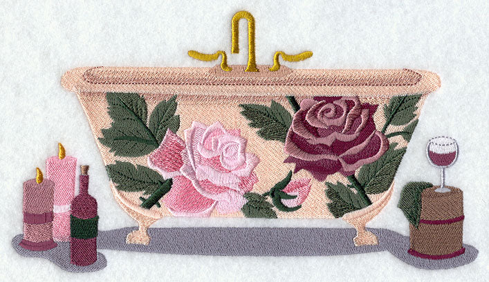 Victorian Roses Bathtub – Embroidery Library