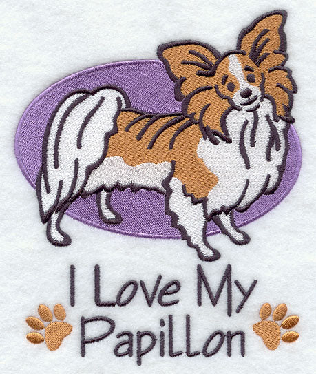 I Love My Papillon – Embroidery Library