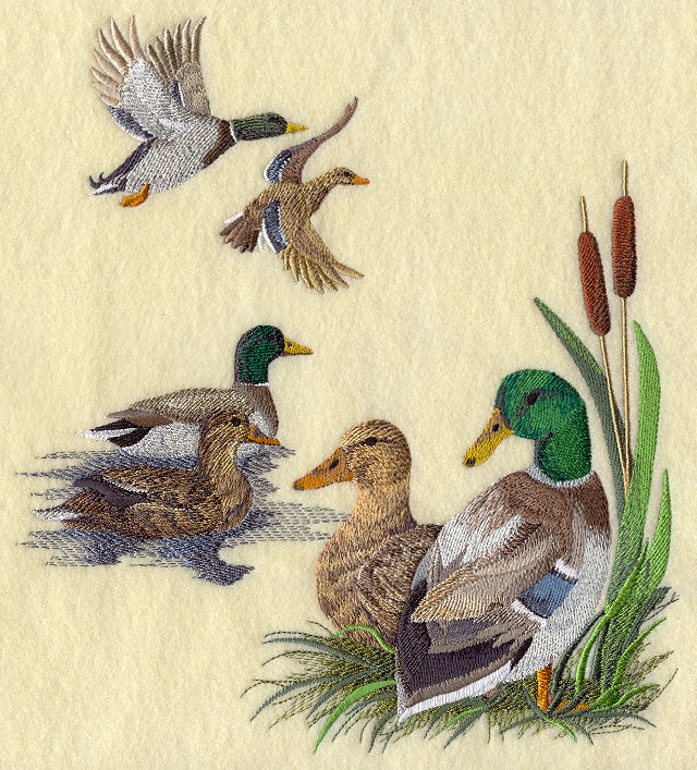 Mallard Collage – Embroidery Library