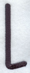 Sleek & Modern Lower Case l - 3 Inch – Embroidery Library