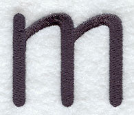 Sleek & Modern Lower Case m - 3 Inch – Embroidery Library
