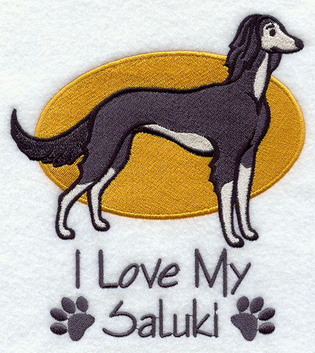 I Love My Saluki – Embroidery Library