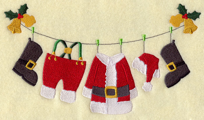 Santa Claus Clothesline – Embroidery Library
