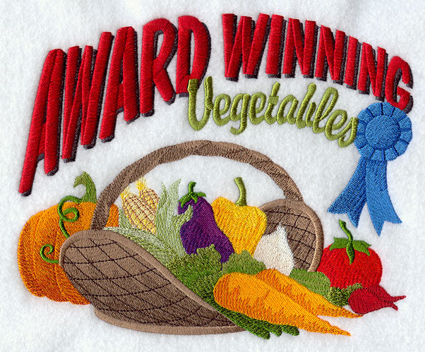 Award Winning Vegetables – Embroidery Library