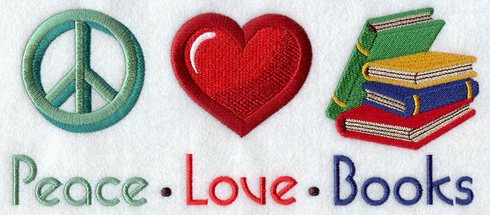 Peace Love Books – Embroidery Library