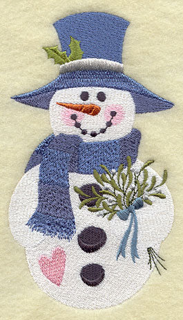 Country Christmas Snowman - Winter Bouquet – Embroidery Library