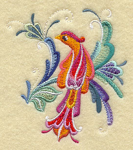 Rosemaling Feathers - Bird – Embroidery Library