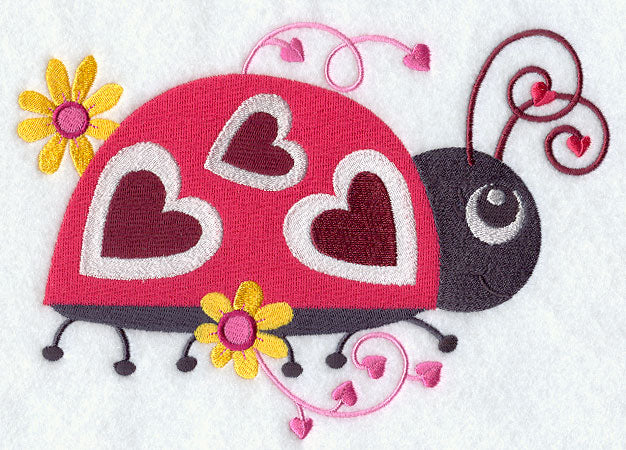 Love Bug with Daisies – Embroidery Library