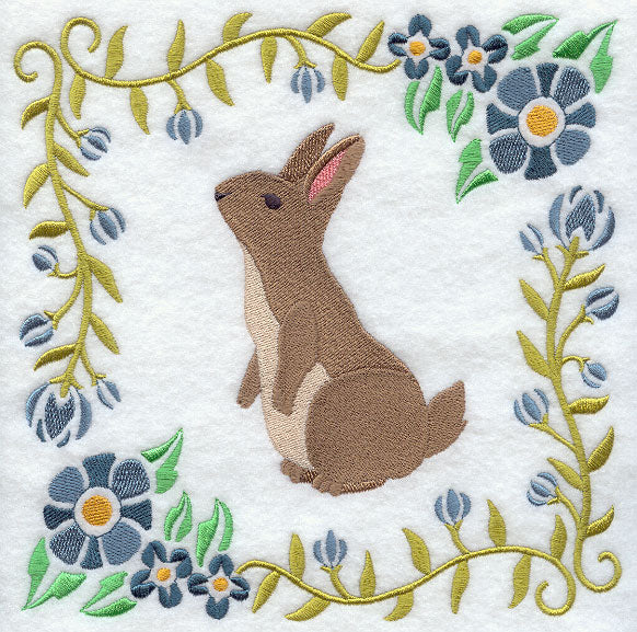 Woodland Animal Square - Rabbit – Embroidery Library