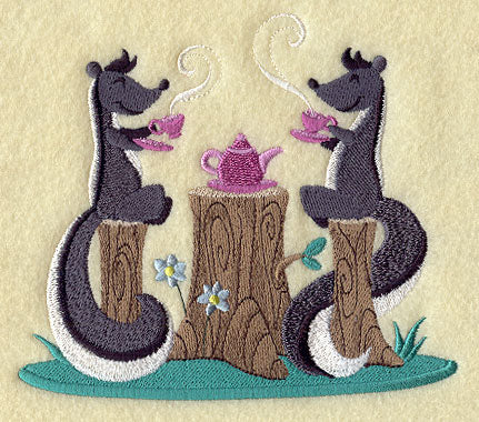 Woodland Tea Party - Skunks – Embroidery Library