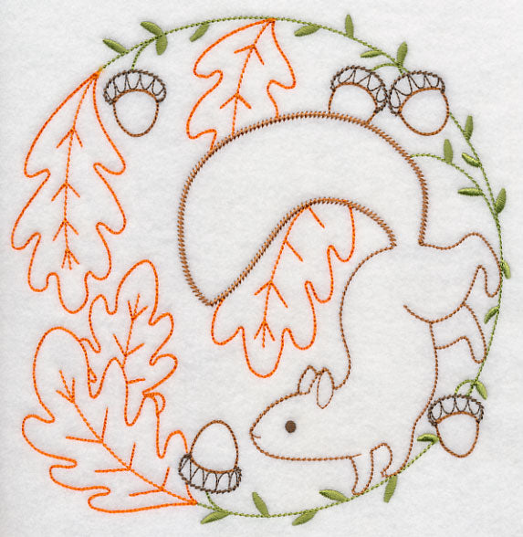 Gathering Acorns (Vintage) – Embroidery Library
