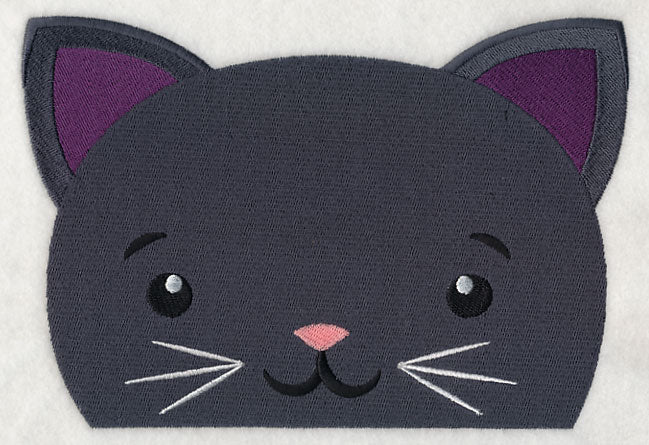 Peeking Black Cat – Embroidery Library