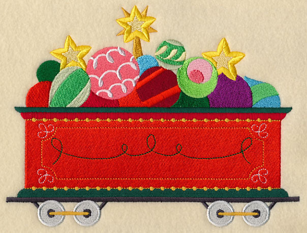 Christmas Train - Ornament Car – Embroidery Library