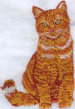 British Orange Tabby Cat – Embroidery Library