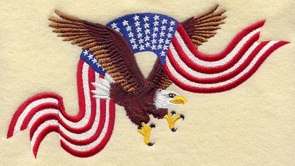 Eagle & Flag – Embroidery Library