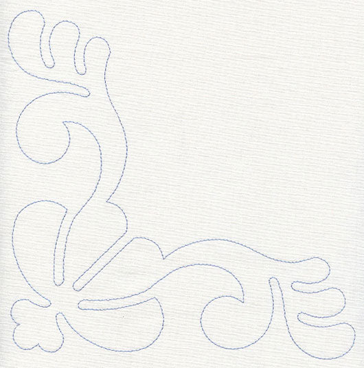 Feather Quilting Seashell Corner (Single Run) – Embroidery Library