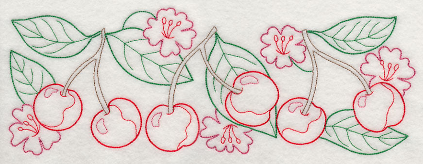 Cherry Jubilee Border (Vintage) – Embroidery Library