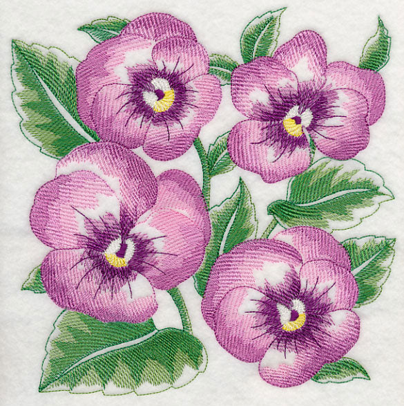 Pansy Sketch – Embroidery Library
