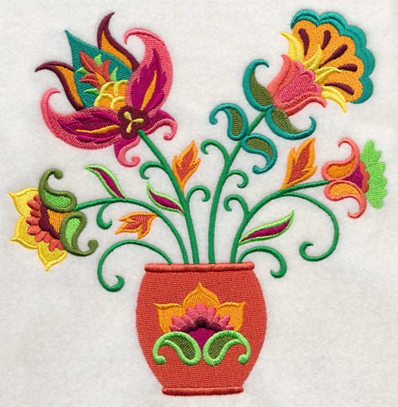 Fresh Paisley Bouquet – Embroidery Library