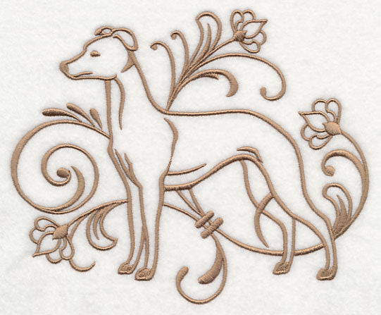 Graceful Whippet – Embroidery Library