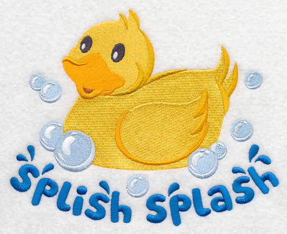 Splish Splash Rubber Ducky – Embroidery Library