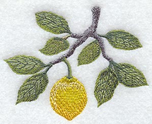 Lemon Branch - No Text – Embroidery Library