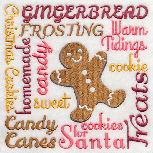 Gingerbread Frosting Square – Embroidery Library
