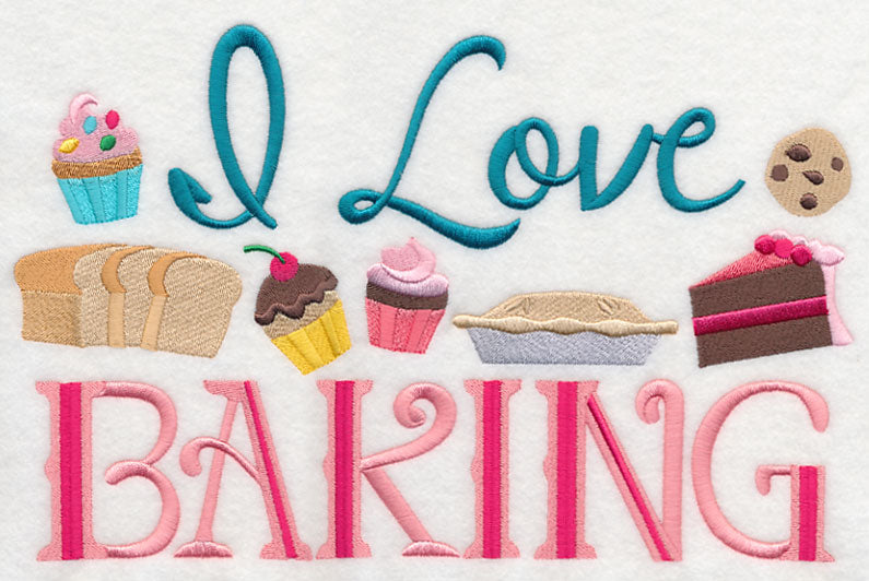 I Love Baking – Embroidery Library