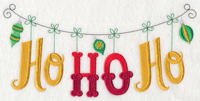 Ho Ho Ho Clothesline – Embroidery Library