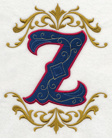 Illuminated Letter Z (7.8 inch) – Embroidery Library