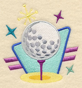 Retro Golf Ball – Embroidery Library