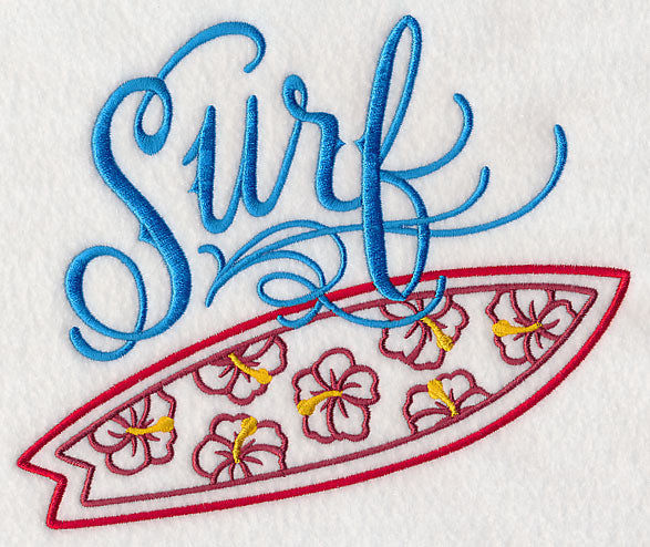 Surf With Board – Embroidery Library