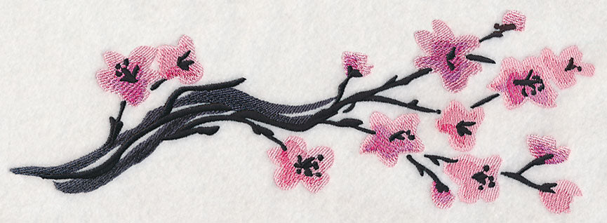 Cherry Blossoms in Bloom Branch – Embroidery Library