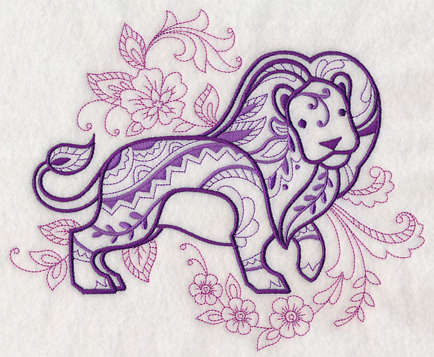 Mehndi Lion – Embroidery Library